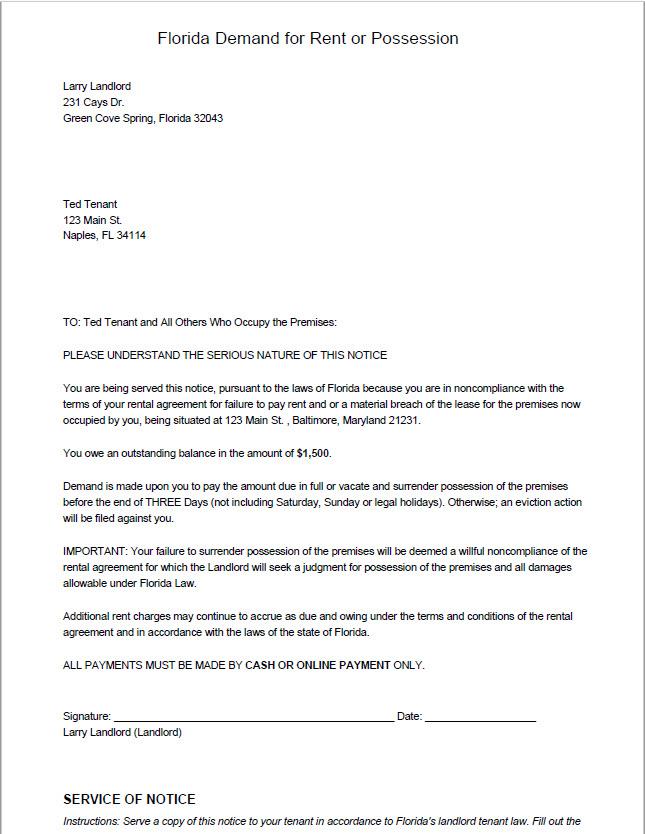 Make Your Free Eviction Notice PDF SparkRental