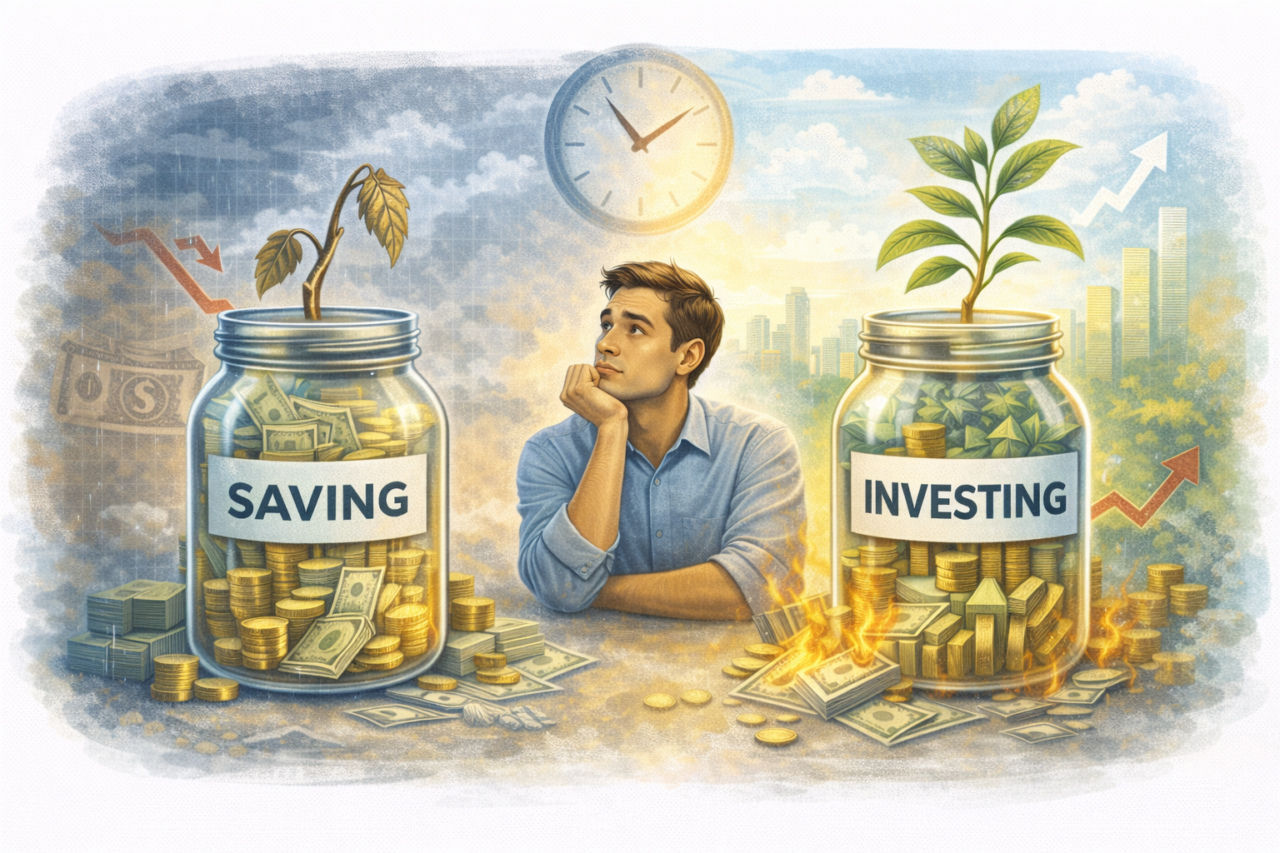 The Difference Between Saving and Investing (And Why It Matters)
